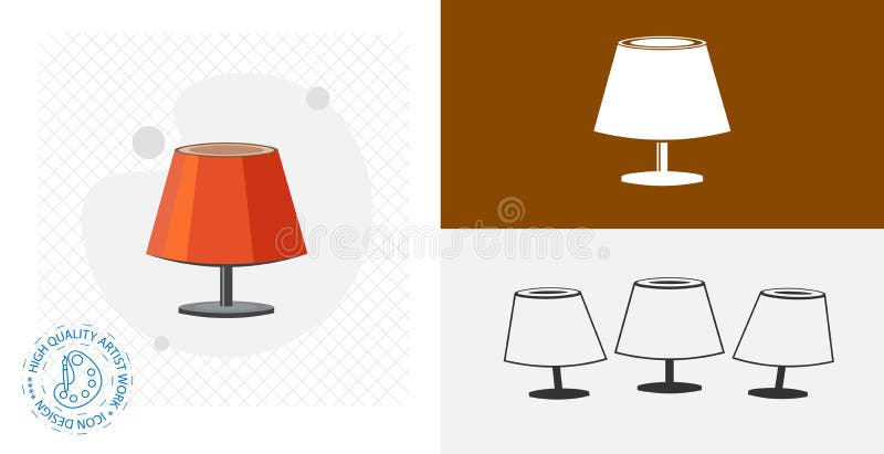 Reading Lamp Clipart. Table Lamp Vector Clipart. Table Lamp Isolated ...