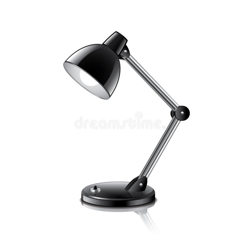 Office Desk Top View, Photo Realistic Stock Vector - Illustration of ...