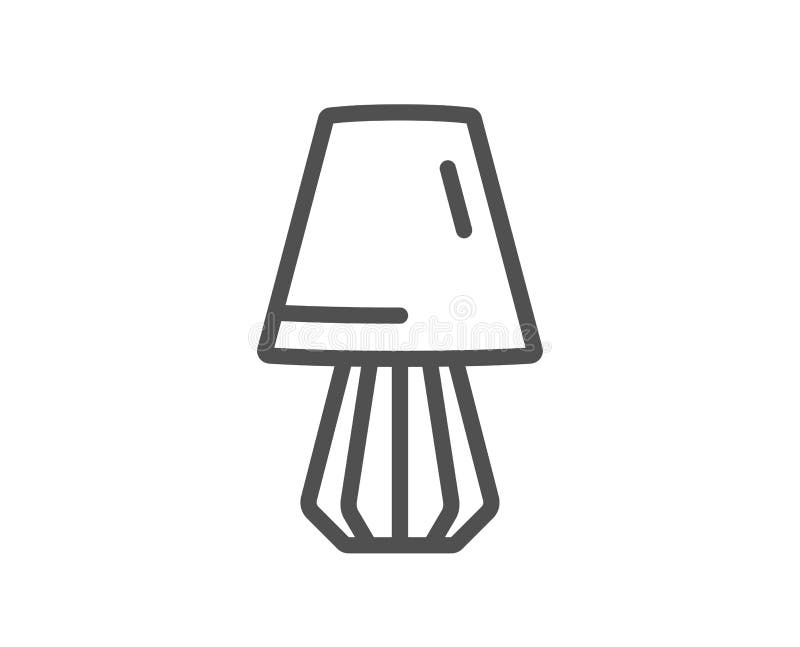 Light, Bedside Lamp Line Icon. Elements of Wedding Illustration Icons ...