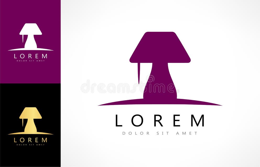 Table lamp logo stock vector. Illustration of isolated - 118466846