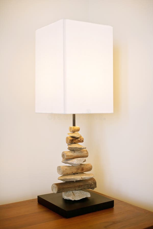 Table lamp modern design stock image. Image of stones - 38825501