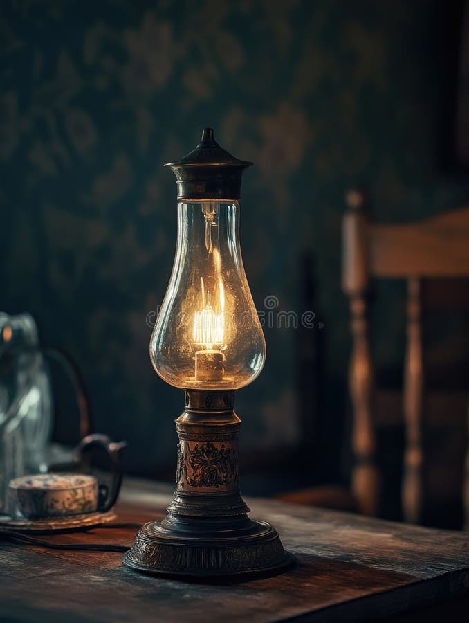 Table lamp stock photo. Image of furniture, generated - 375785986