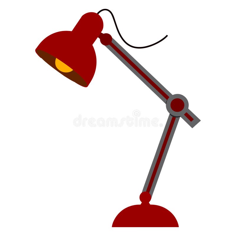 Table Lamp Vector Illustration. Simple, Clean Design. Stock Vector ...
