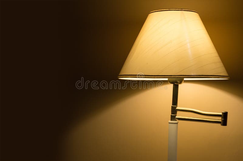 Table Lamp with Writing Space Stock Photo - Image of home, equipment ...