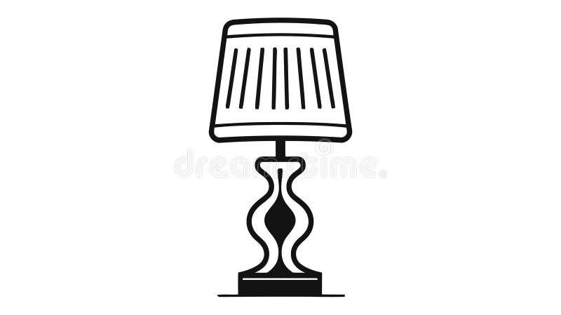 Table Lamps, Bedside and Desktop Electric Light. Vector Icon Stock ...
