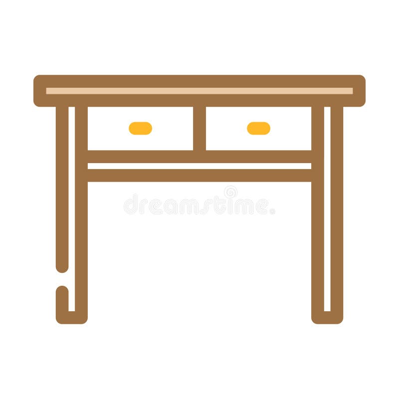 Table Living Room Color Icon Vector Illustration Stock Vector