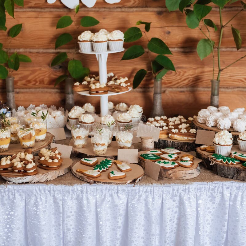 Table with Loads of Cakes, Cupcakes, Cookies and Cake Pops Stock Photo ...