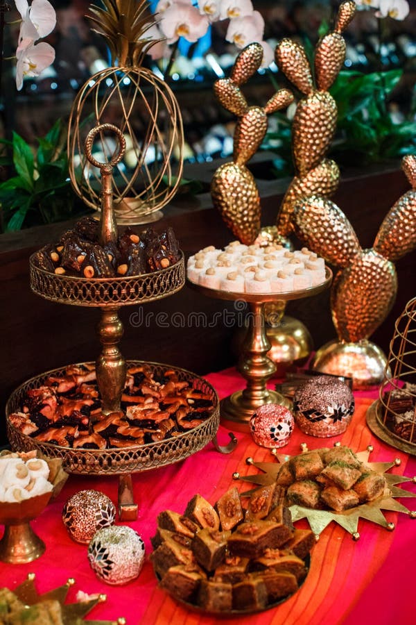 Table with Loads of Cakes and Cupcakes Stock Image - Image of baked ...