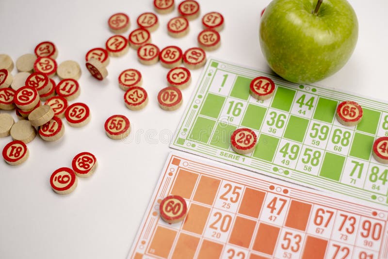 Table Lotto Game for Using Banners, Magazines with Text Space Stock ...