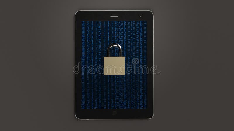 Table and Master Key 3d Rendering for Security Technology Concept Stock ...
