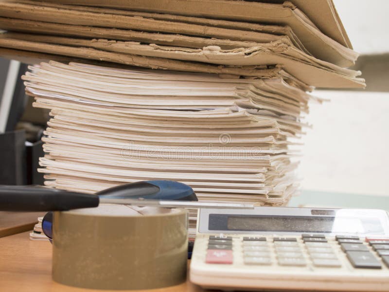 On the table mess stock image. Image of clutter, documents - 70240357