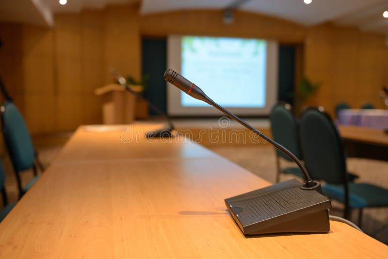 Table microphone stock image. Image of voice, event, professional ...