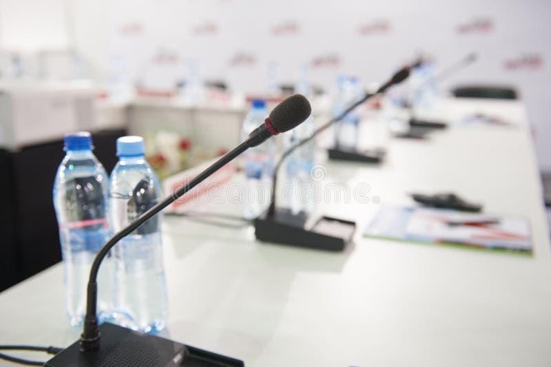 Table microphone stock photo. Image of audio, room, business - 59263496