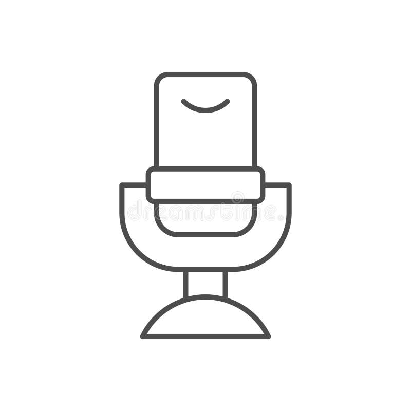 Table Microphone Line Outline Icon Stock Vector - Illustration of ...
