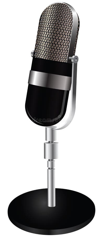 Table Microphone stock vector. Illustration of open, communication ...