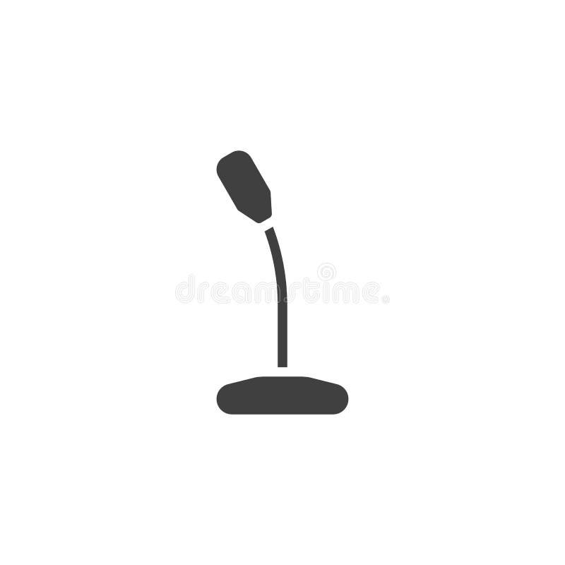 Table Microphone stock vector. Illustration of open, communication ...
