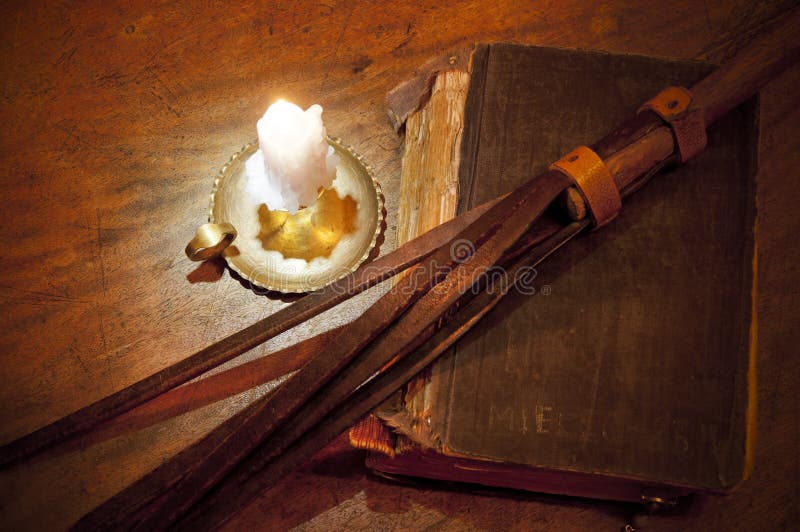 Table of monk stock photo. Image of flame, historical - 29779568