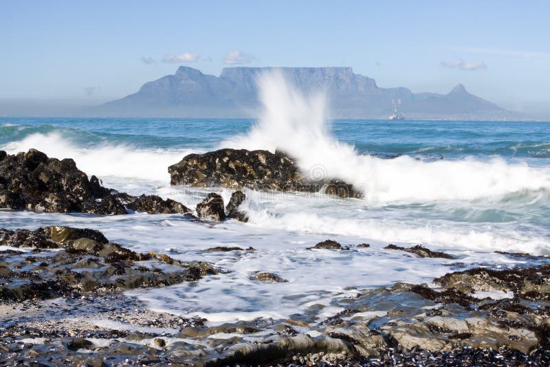 Table Mountain stock image. Image of ocean, mountain, water - 5054059