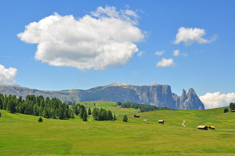 Table Mountain in Dolomites Stock Photo - Image of mountain, alps ...