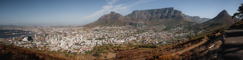 Table Mountain from Signal Hill in Cape Town Stock Image - Image of ...