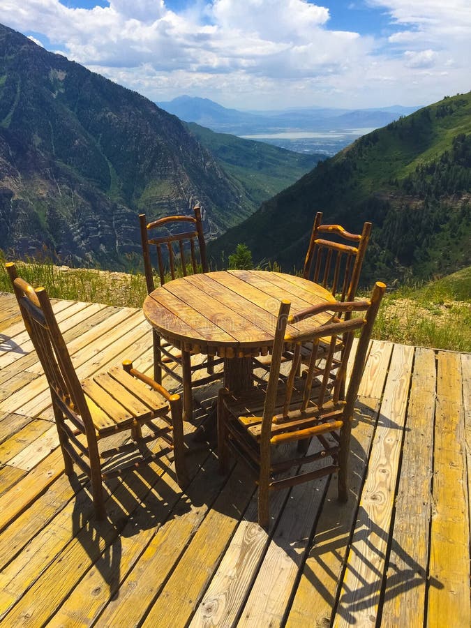 Table on the mountain top stock image. Image of utah - 56666463