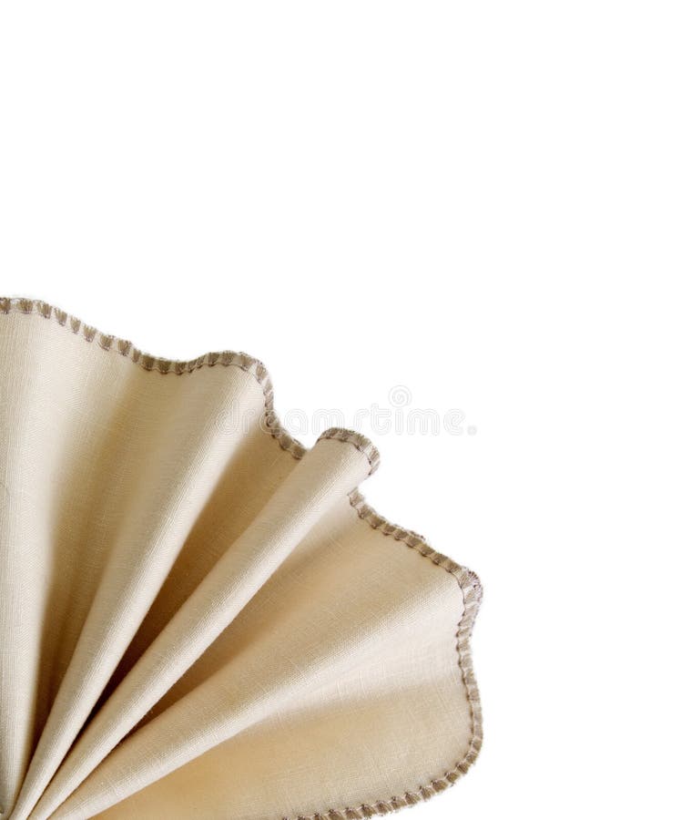 Table Napkin on the corner stock photo. Image of position - 118743526
