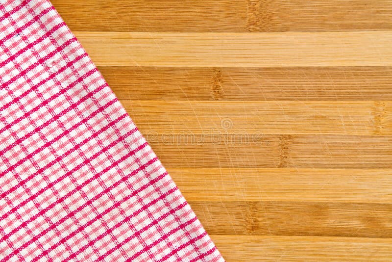 Folded Napkin on White Table Stock Photo - Image of texture, border ...