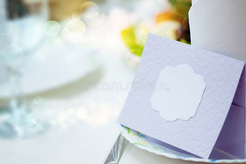Table Note stock photo. Image of pretty, lunch, card - 27696634