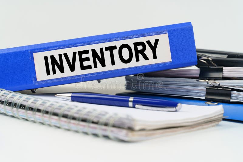 Inventory Binder in the Office Stock Photo - Image of order, calculator ...