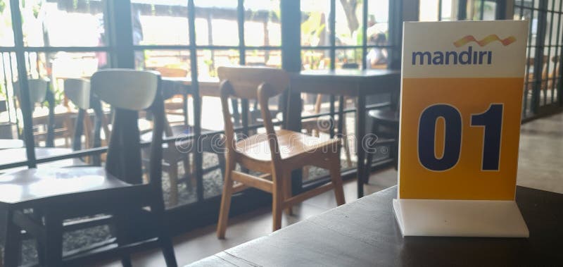 The Table Number in a Coffee Shop. Table Number 01 Editorial Stock ...
