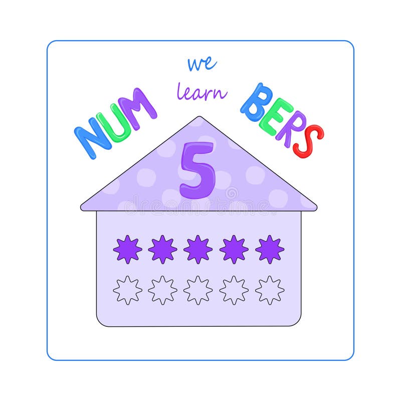 Table of the Number of Five for Junior School and Preschool, we Learn ...