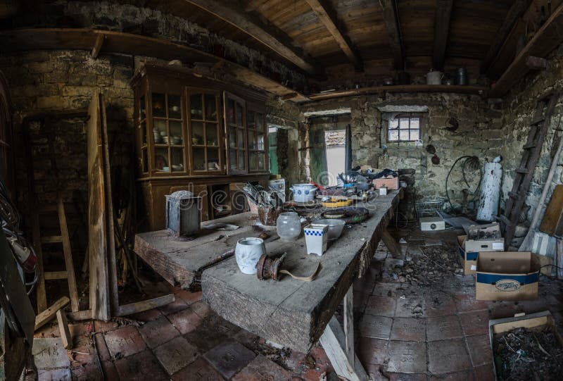 Table and Objects in Room of House Editorial Image - Image of house ...