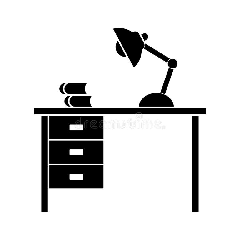 Table Office Icon Vector on Trendy Design Stock Vector - Illustration ...