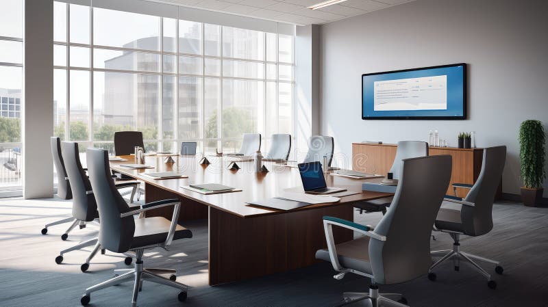 Table office tools stock illustration. Illustration of conference ...