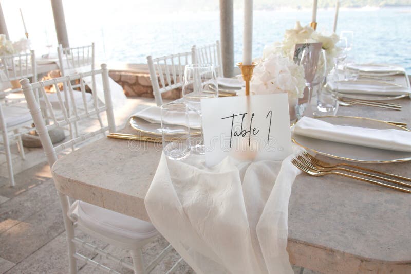 Table one sign stock photo. Image of wedding, meal, party - 305109454
