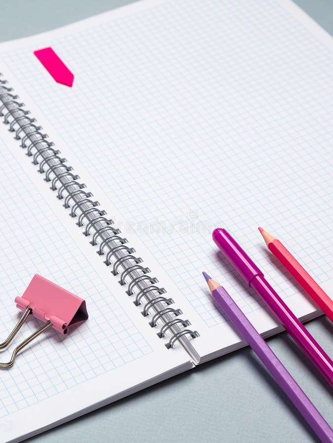 Table with open notebook stock illustration. Illustration of table ... Table with open notebook stock illustration. Illustration of table ...