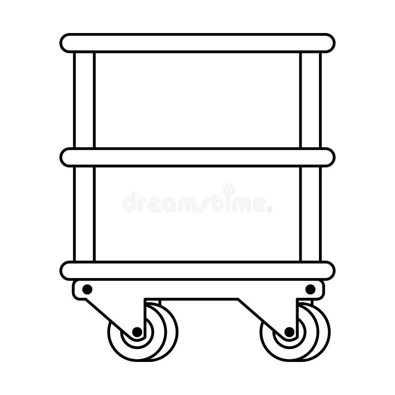 Table with Operating Room Wheels Stock Illustration - Illustration of ...