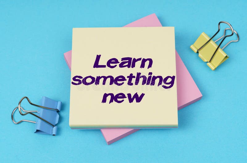 On the Table are Paper Clips, Note Paper with Text - Learn Something ...