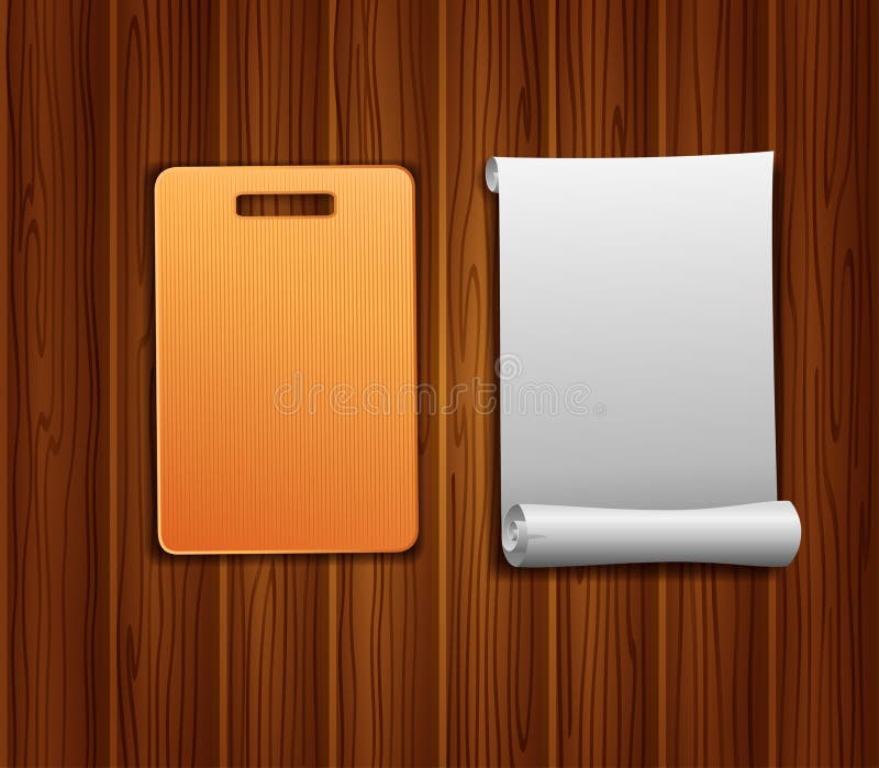 The table with paper stock vector. Illustration of metal - 82110895