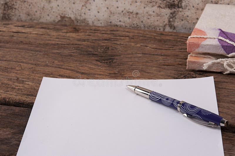 Table with paper and pen stock image. Image of espresso - 71784975