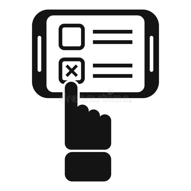 Table Polling Booth Icon Simple Vector. Democracy Choice Stock ...