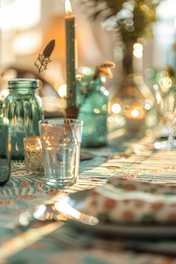 A Table Prepared for Dinner or Special Occasion with Fine China ...