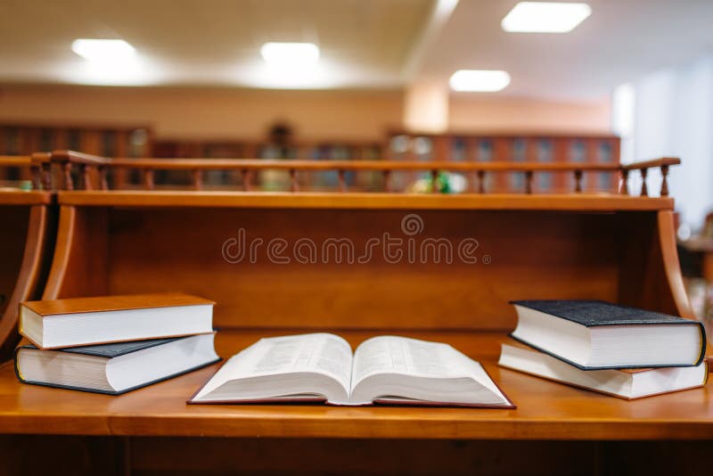 Empty Reading Room, Tables in Library, Nobody Stock Image - Image of ...