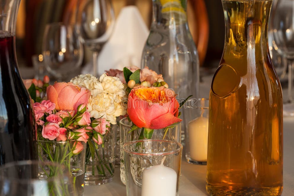 Table ready for reception stock photo. Image of table - 35069548