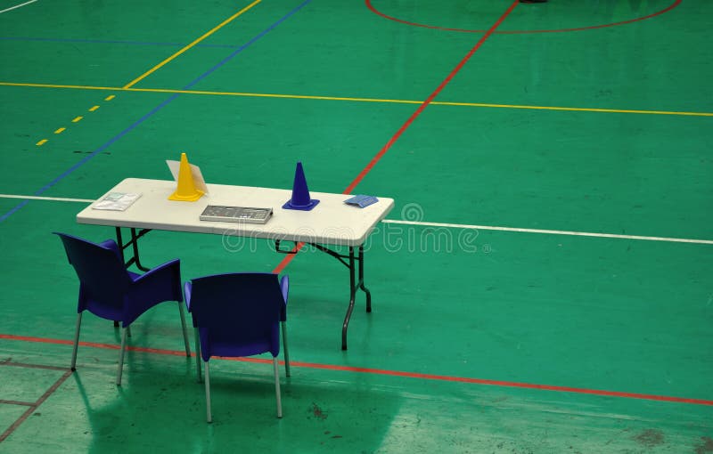 Table of referee stock image. Image of game, pavilion - 25296035