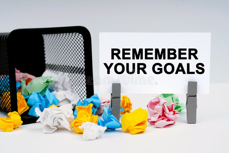 Remember your goals stock photo. Image of motivation - 53959692
