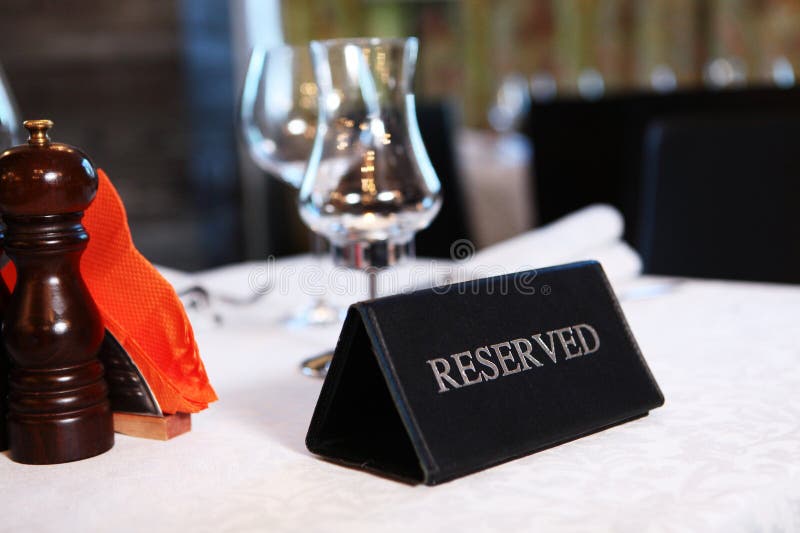 Table Reservation in the Restaurant. Booking a Table in a Restaurant ...