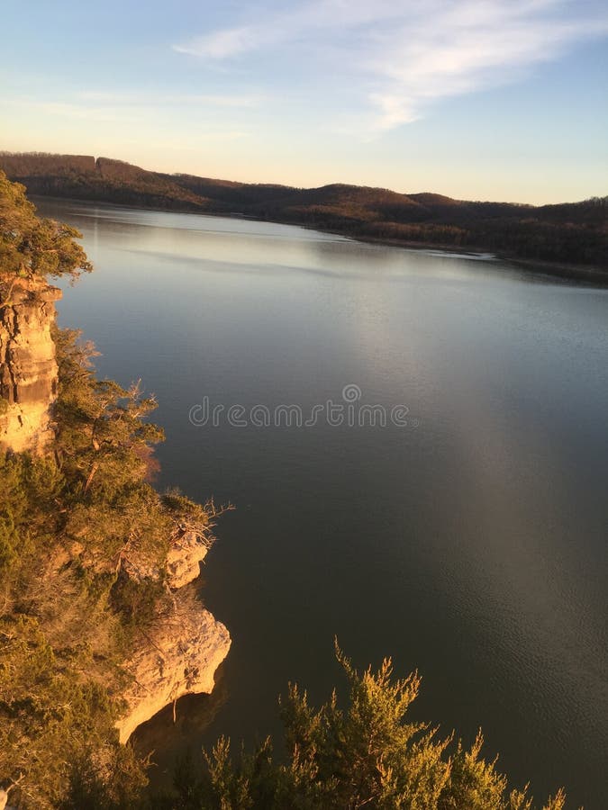 Table Rock Lake Sunset stock photo. Image of horizon - 71589194