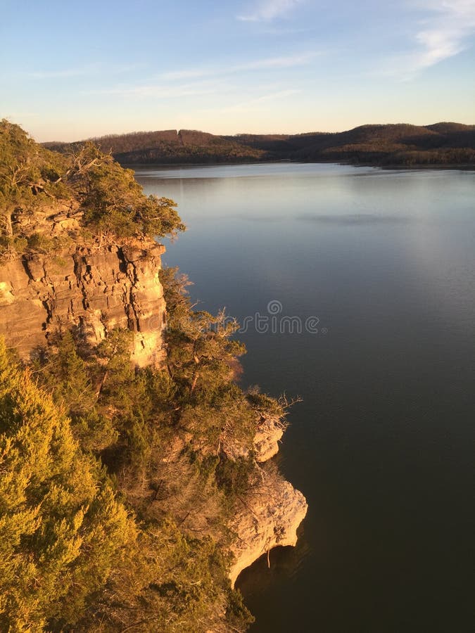 Table Rock Lake Sunset stock photo. Image of reflection - 71589996