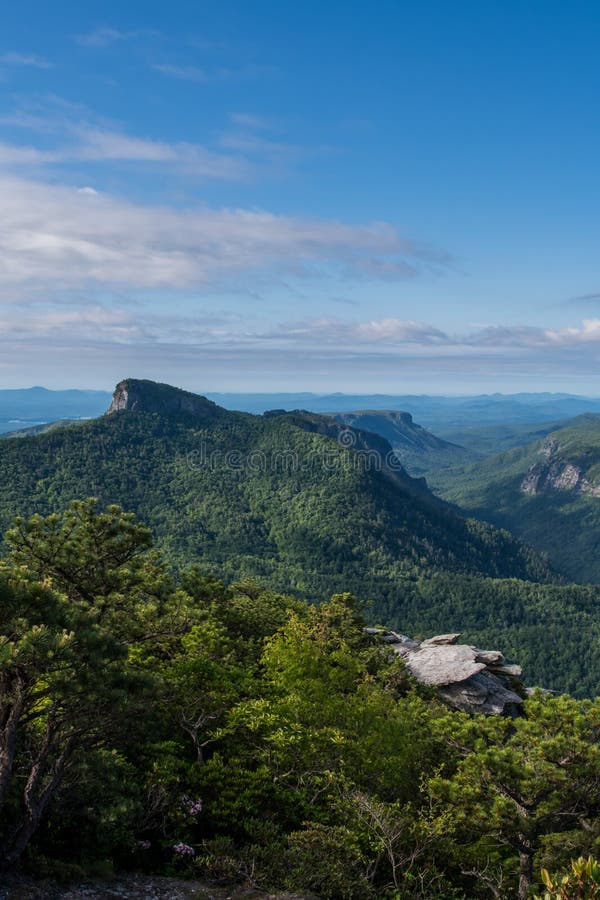 Table Rock Mountain from Hawksbill in Spring Stock Photo - Image of ...